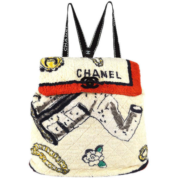 CHANEL | Bags | Chanel 994 Terry Cloth Backpack 99926 | Poshmark